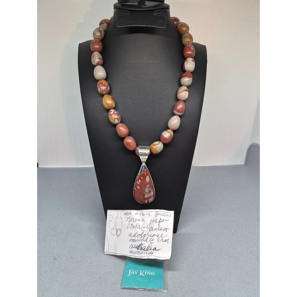 Jay King | Jewelry | Jay King Noreena Jasper Necklace Red Sterling ...